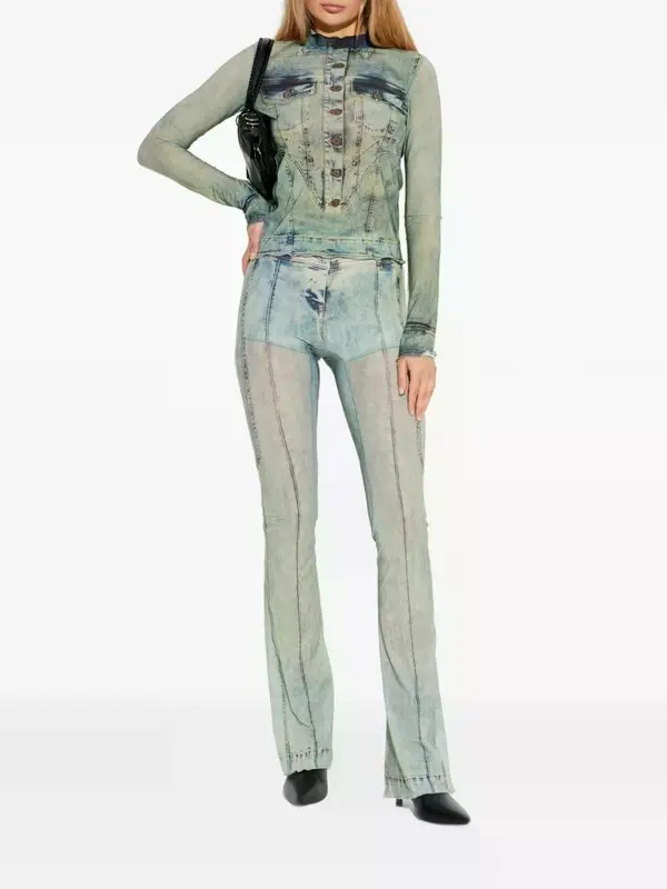 KNWLS Halcyon Buttoned Denim Top