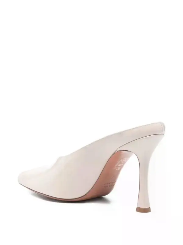 CASTAGNA Daisy Cutout Pointed Toe Mules - Neutrals