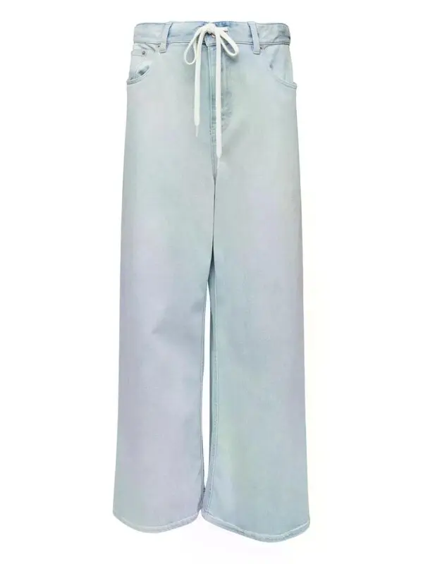MAISON MARGIELA Five Pocket Drawstring Trousers - Blue