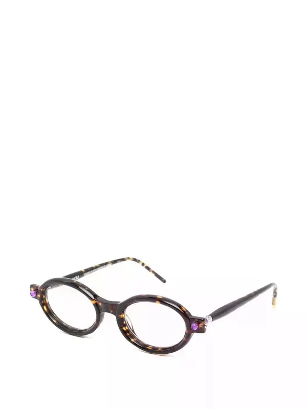 KUBORAUM Round Frame Eyeglasses - Brown