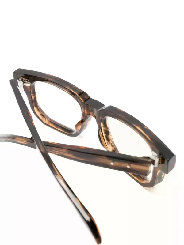 TAKAORI Square Frame Eyeglasses - Brown