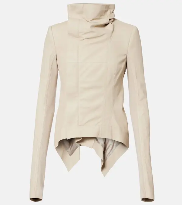 Rick Owens Naska Leather Biker Jacket