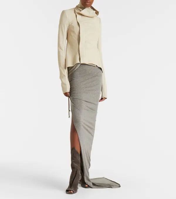 Rick Owens Naska Leather Biker Jacket