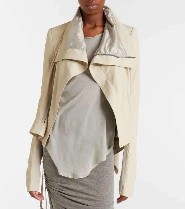 Rick Owens Naska Leather Biker Jacket