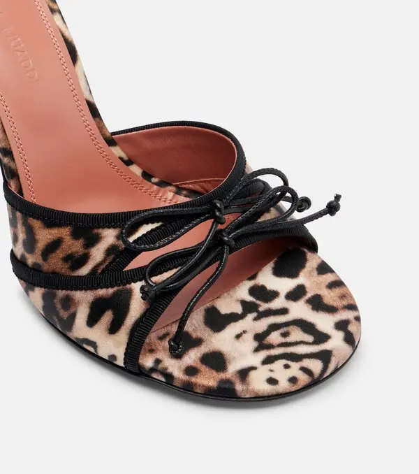 Amina Muaddi Eleonora Leopard-print Mules - Beige