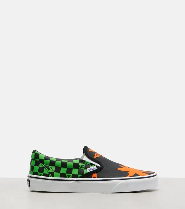 Valentino Garavani X Vans Printed Slip-on Sneakers - Multicoloured