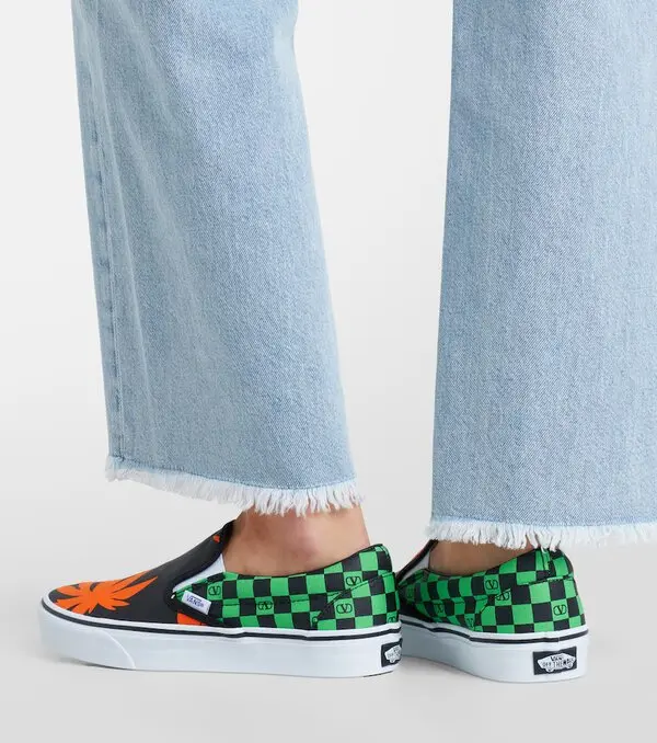 Valentino Garavani X Vans Printed Slip-on Sneakers - Multicoloured