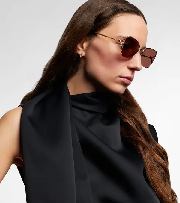 BVLGARI Serpenti Viper Rectangular Sunglasses