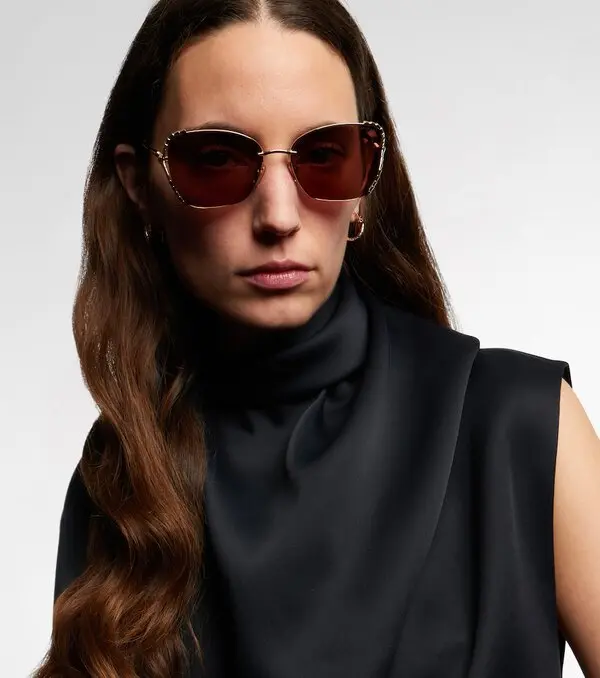 BVLGARI Serpenti Viper Rectangular Sunglasses