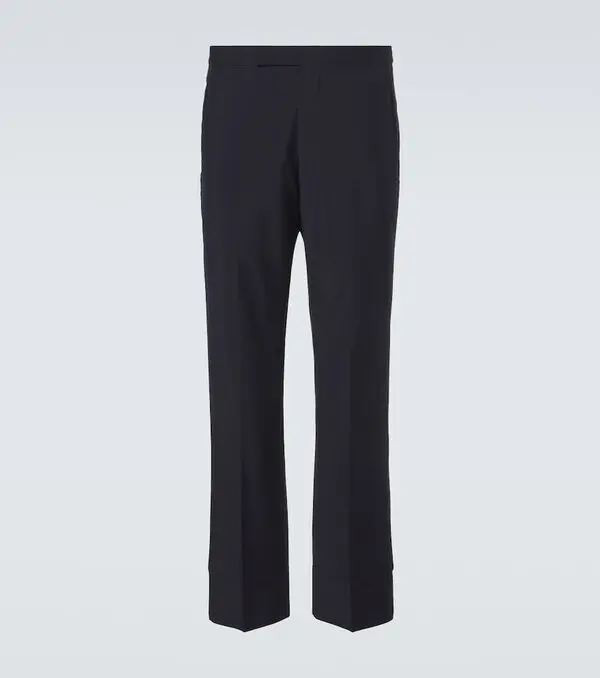 Prada Wool And Mohair Straight Pants