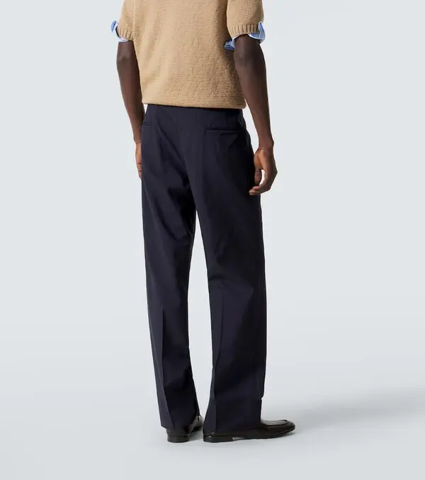 Prada Wool And Mohair Straight Pants
