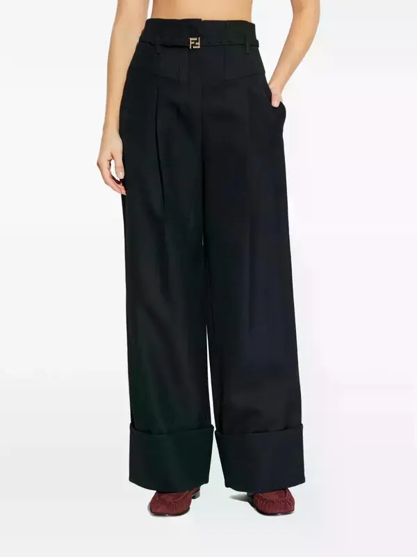 Fendi Poudre Wool Trousers