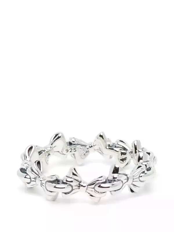 STOLEN GIRLFRIENDS CLUB Tone Bow Detail Ring - Silver