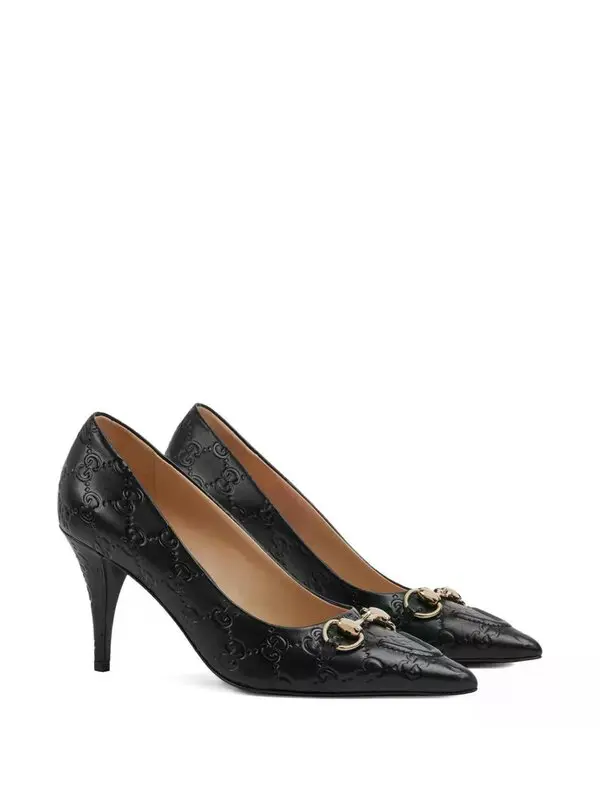 Gucci 8.5cm Horsebit-appliqué Pumps