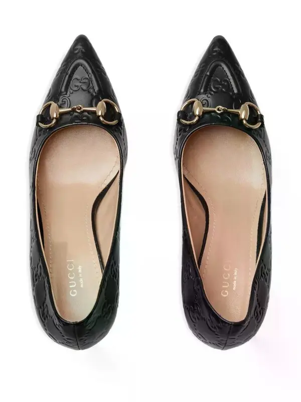 Gucci 8.5cm Horsebit-appliqué Pumps