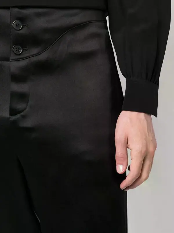 Saint Laurent Buttoned Tapered Trousers