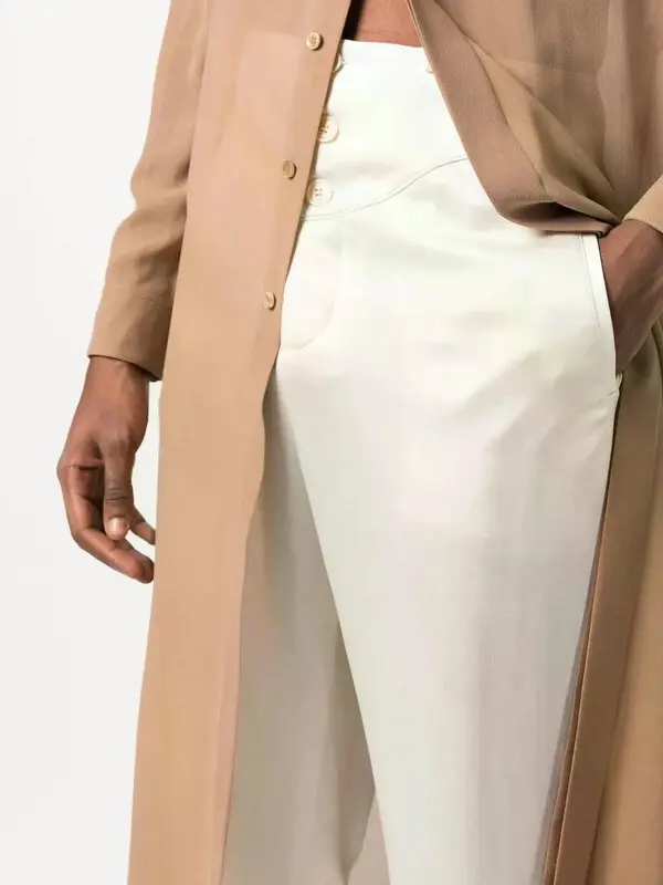 Saint Laurent Buttoned Slim Trousers