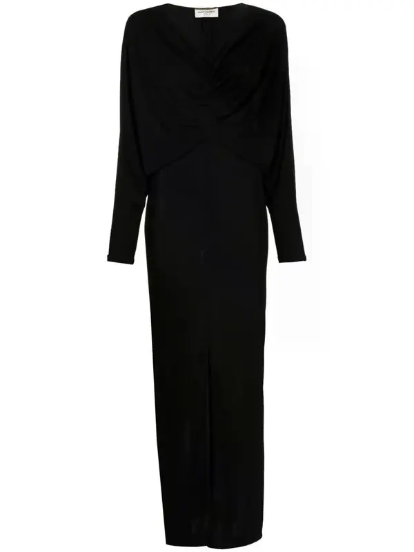 Saint Laurent Draped Maxi Dress