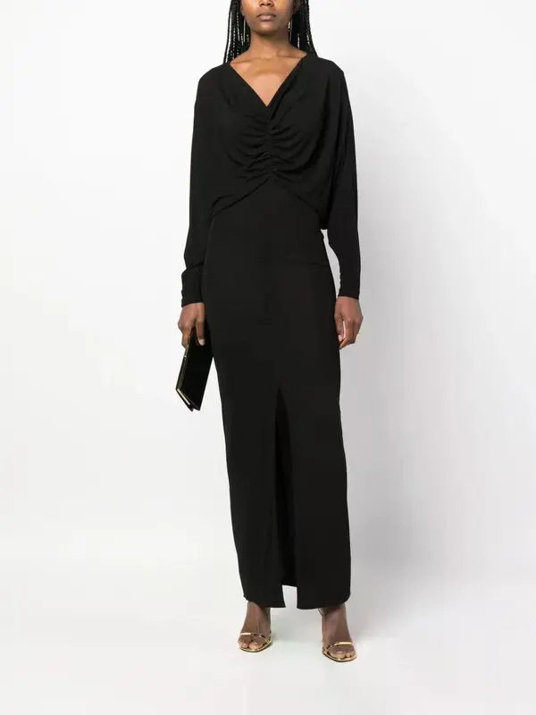 Saint Laurent Draped Maxi Dress