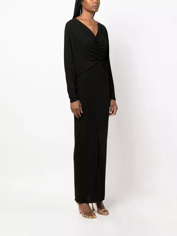 Saint Laurent Draped Maxi Dress
