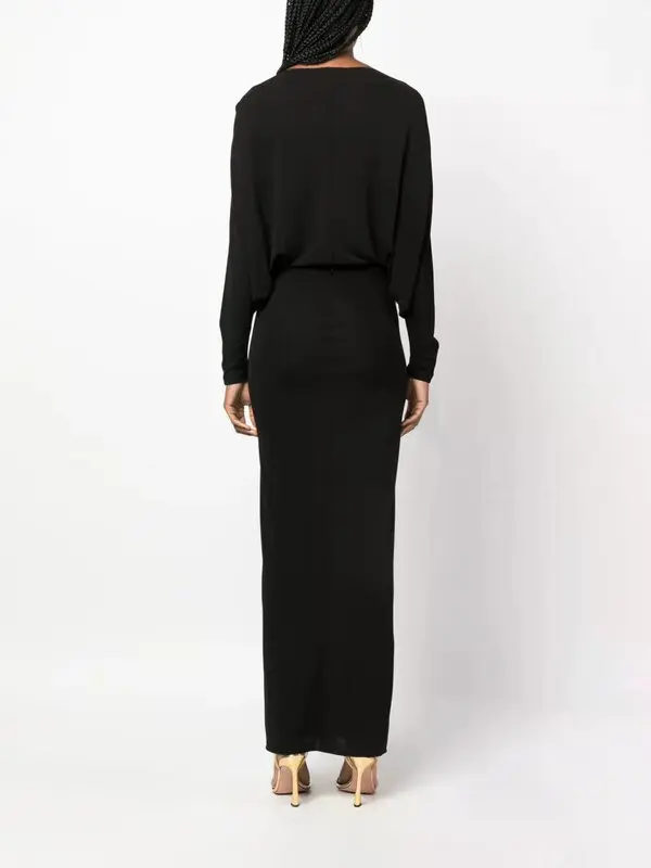 Saint Laurent Draped Maxi Dress