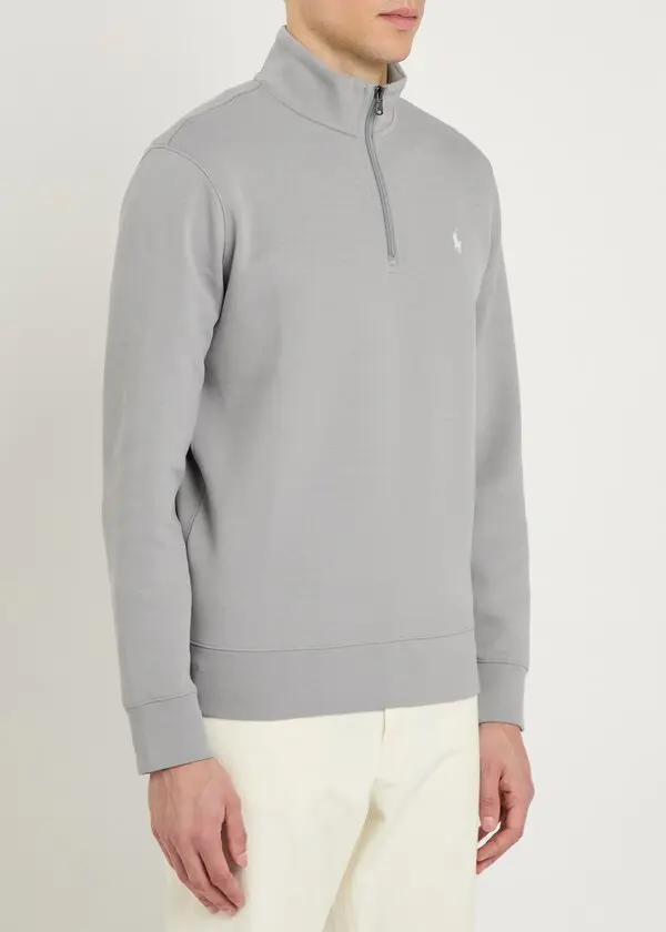Polo Ralph Lauren Cotton-blend Half-zip Sweatshirt - Grey