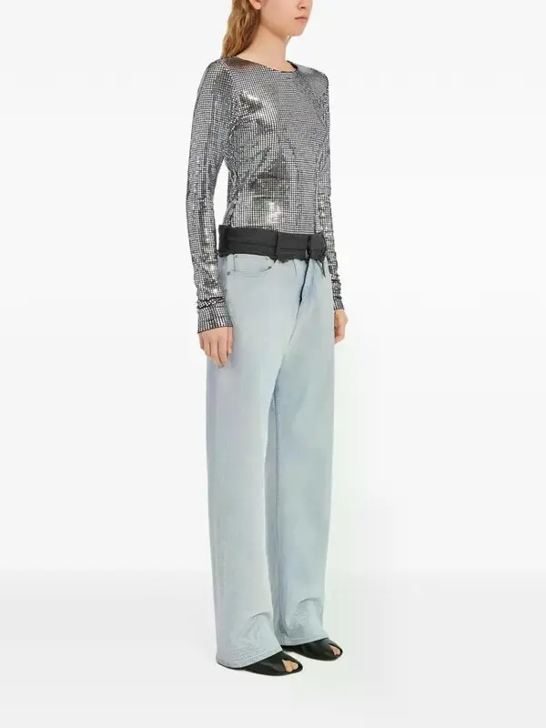 MAISON MARGIELA Tailored Cotton Trousers - Blue
