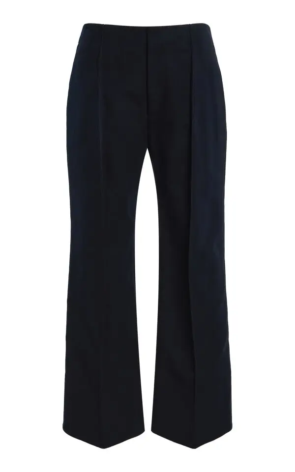 Bottega Veneta Cropped Cotton Canvas Trousers