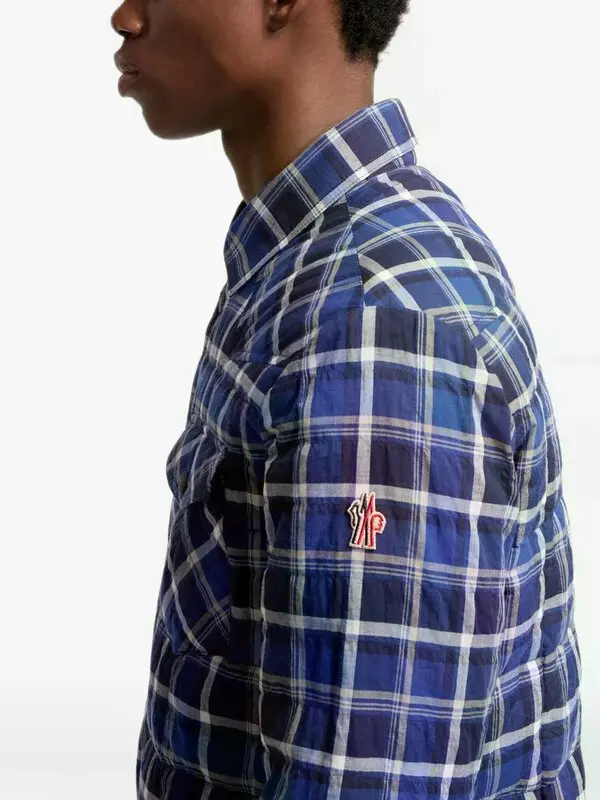 Moncler Gelt Plaid Quilted Jacket
