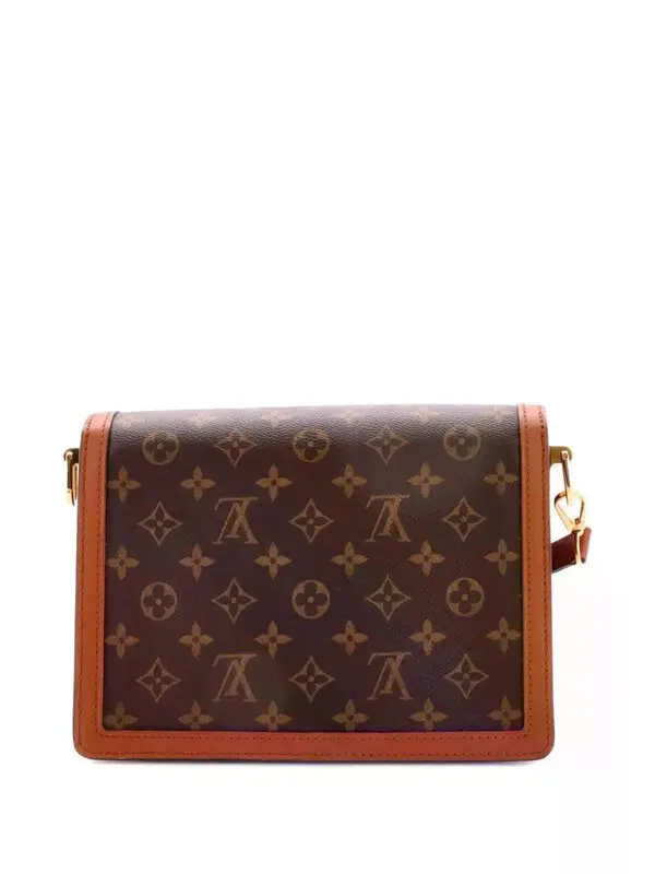 LOUIS VUITTON Dauphine Monogram Canvas Mm Shoulder Bag - Brown