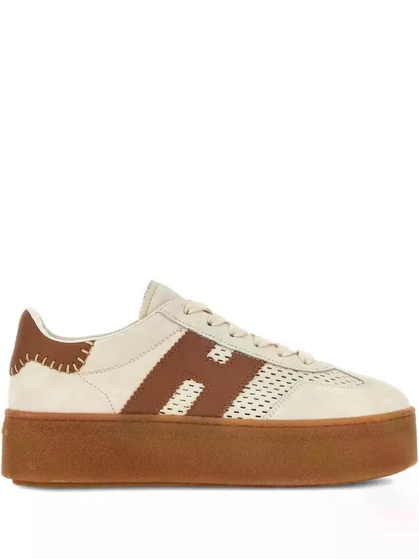 Hogan Perforated Detail Platform Sneakers