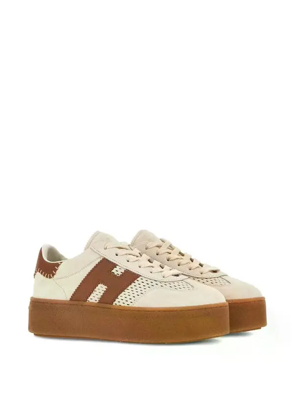Hogan Perforated Detail Platform Sneakers