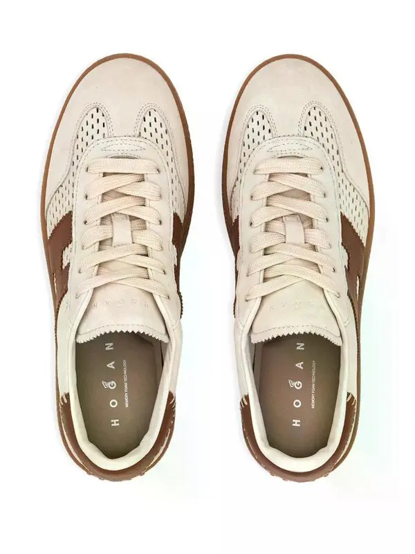 Hogan Perforated Detail Platform Sneakers