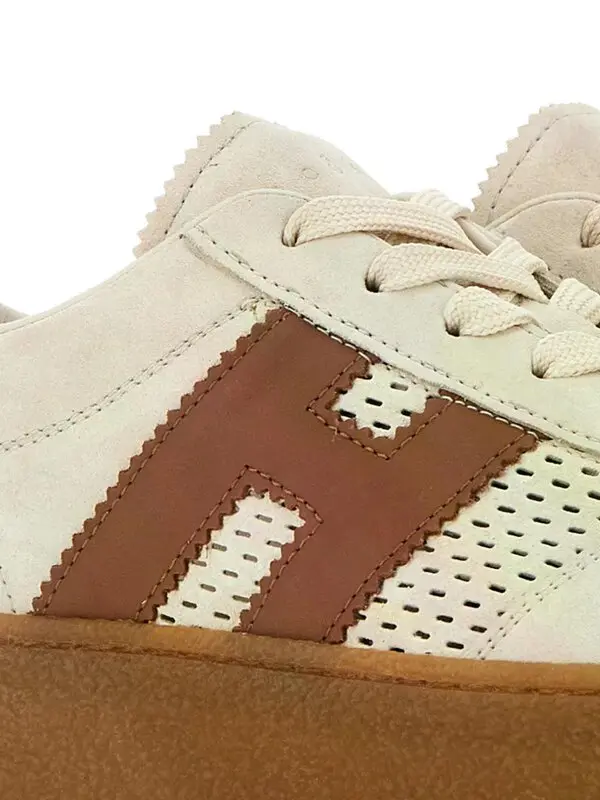 Hogan Perforated Detail Platform Sneakers