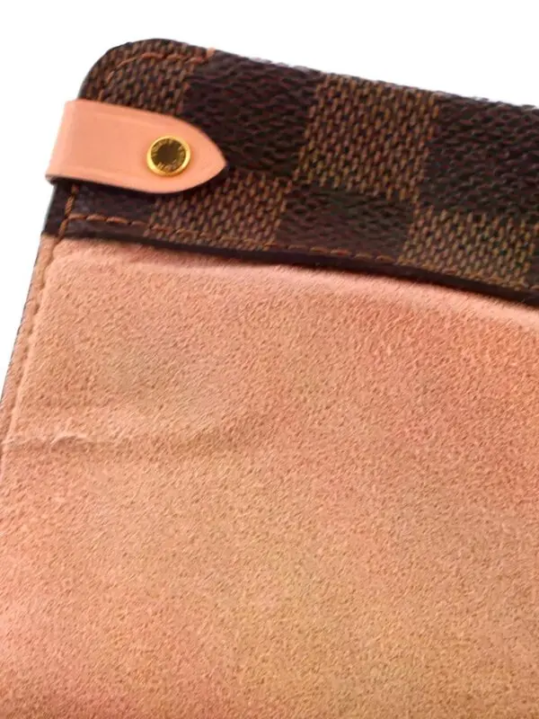 LOUIS VUITTON Vavin Chain Wallet Nm Damier With Leather Crossbody Bag - Brown