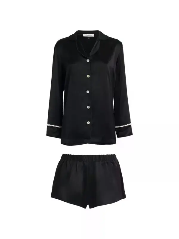 GILDA & PEARL Pearls Pyjama Set - Black