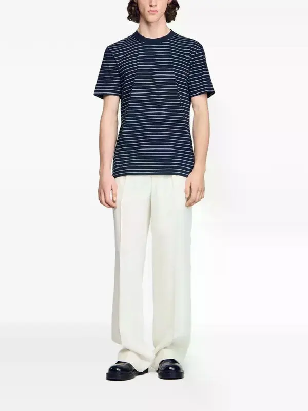 Sandro Striped T-shirt - Black