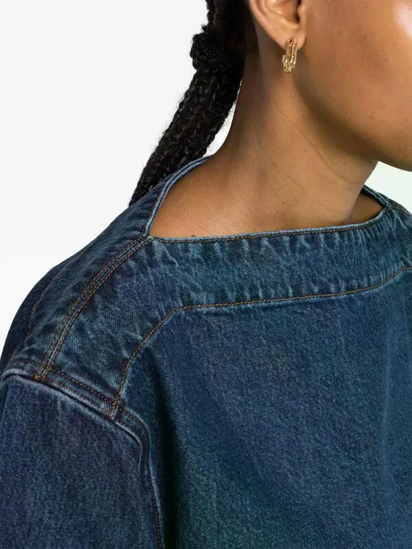 TOTEME Short-sleeve Denim Top