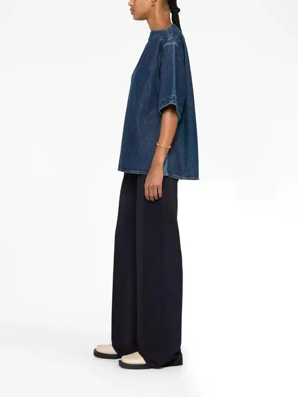 TOTEME Short-sleeve Denim Top