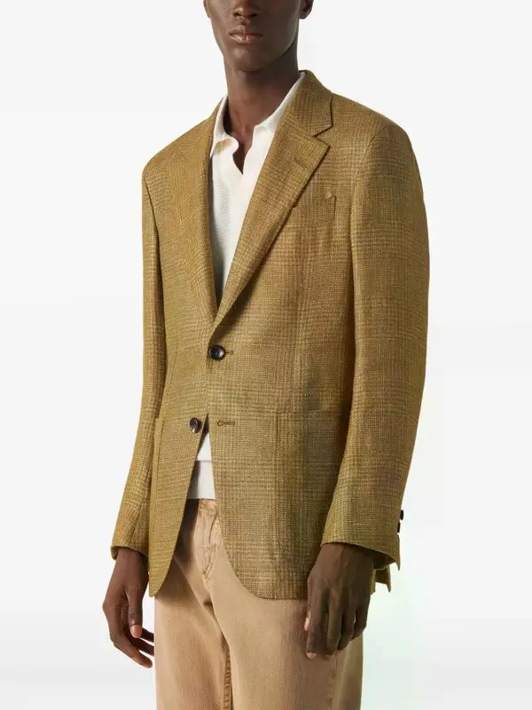 Zegna Single-breasted Blazer - Brown