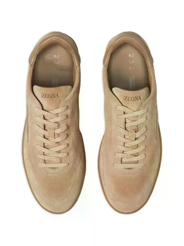 Zegna Lace-up Sneakers - Neutrals