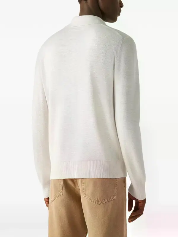 Zegna Polo-collar T-shirt - White