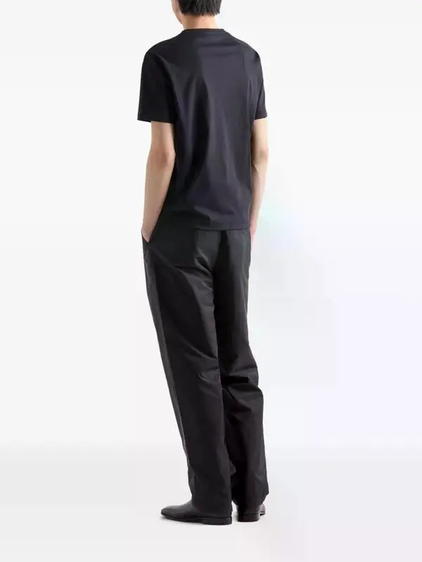 Prada Logo-embroidered Short-sleeve T-shirt