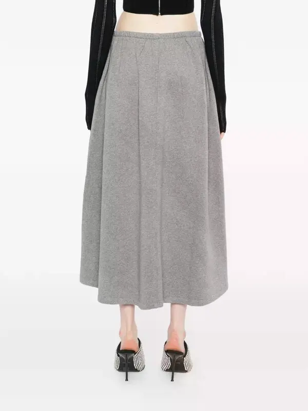 Alexander Wang Cotton Terry A-line Midi Skirt