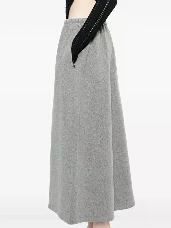 Alexander Wang Cotton Terry A-line Midi Skirt
