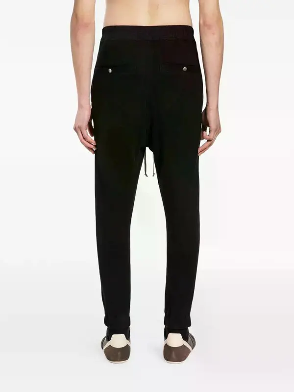 Rick Owens Drawstring Zip Track Pants - Black