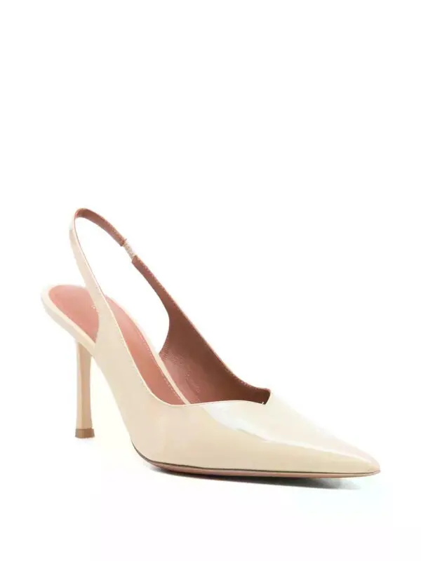 CASTAGNA Darya Slingback Pointed Toe Pumps - Neutrals