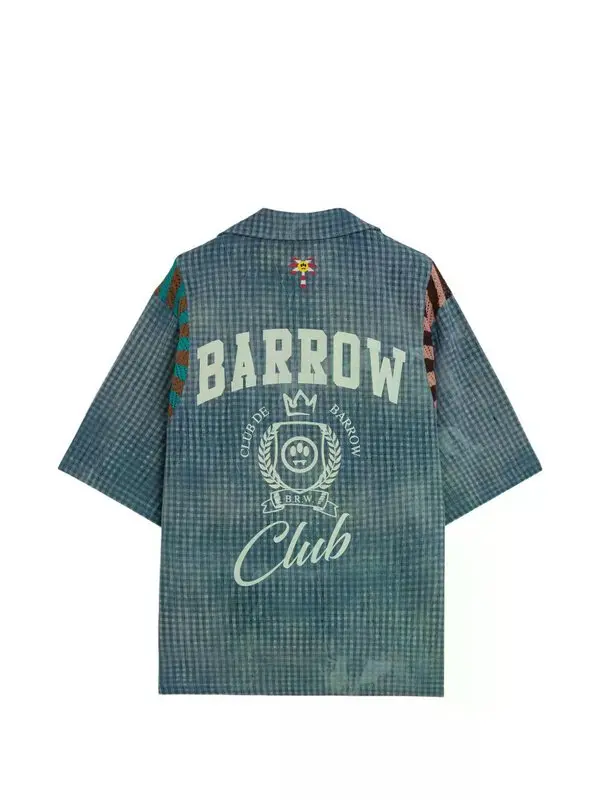 BARROW Check Short-sleeve Shirt - Blue