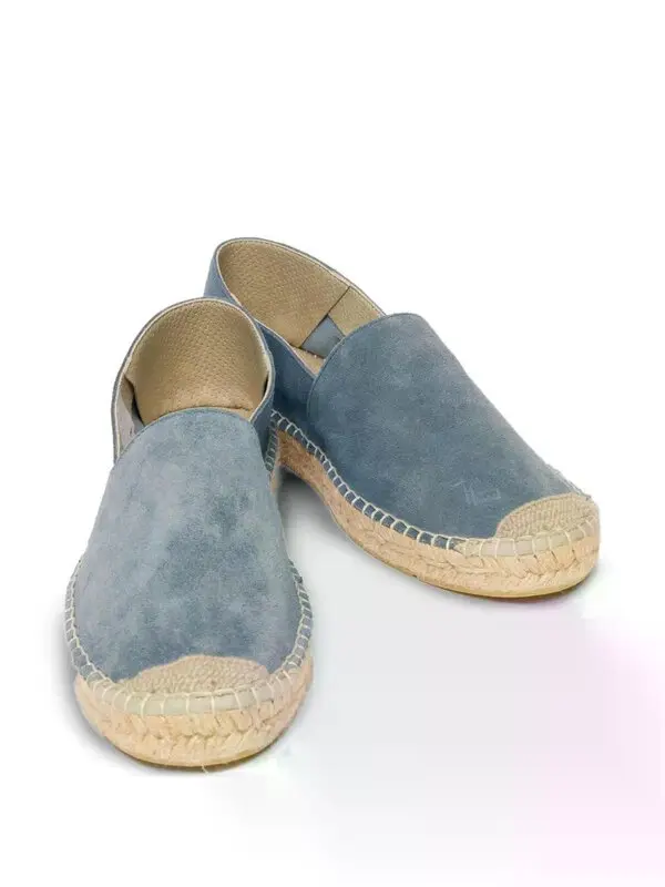 Tagliatore Suede Espadrilles With Woven Sole