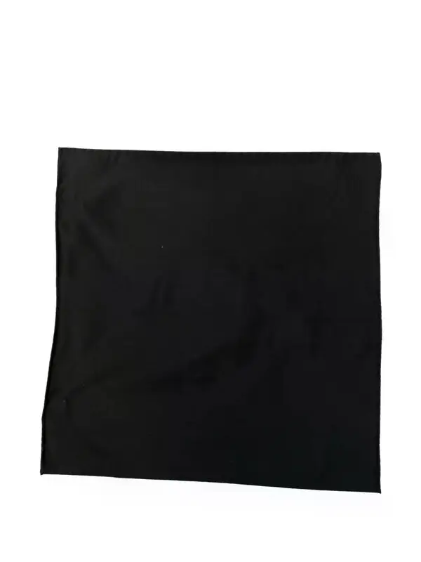 Emporio Armani Micro-jacquard Silk Pocket Square - Black